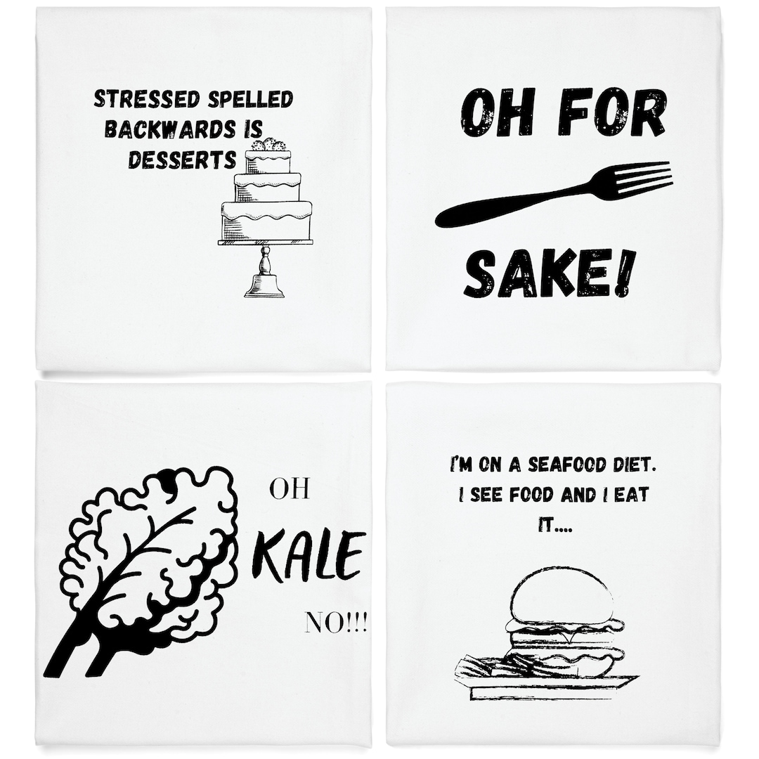 Laugh & Dry - Quirky and Humorous Kitchen Towels for Every Home - Etsy