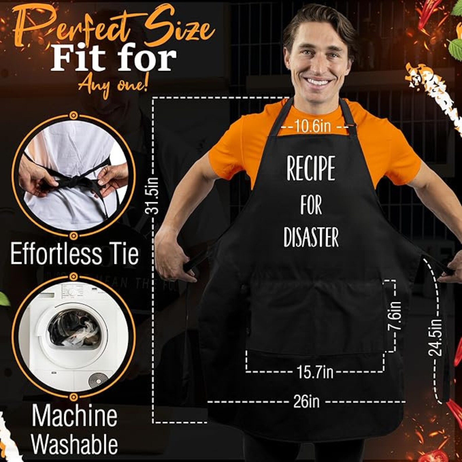 BBQ Aprons for Men Funny - Unique Cooking Grilling Apron - Perfect ...