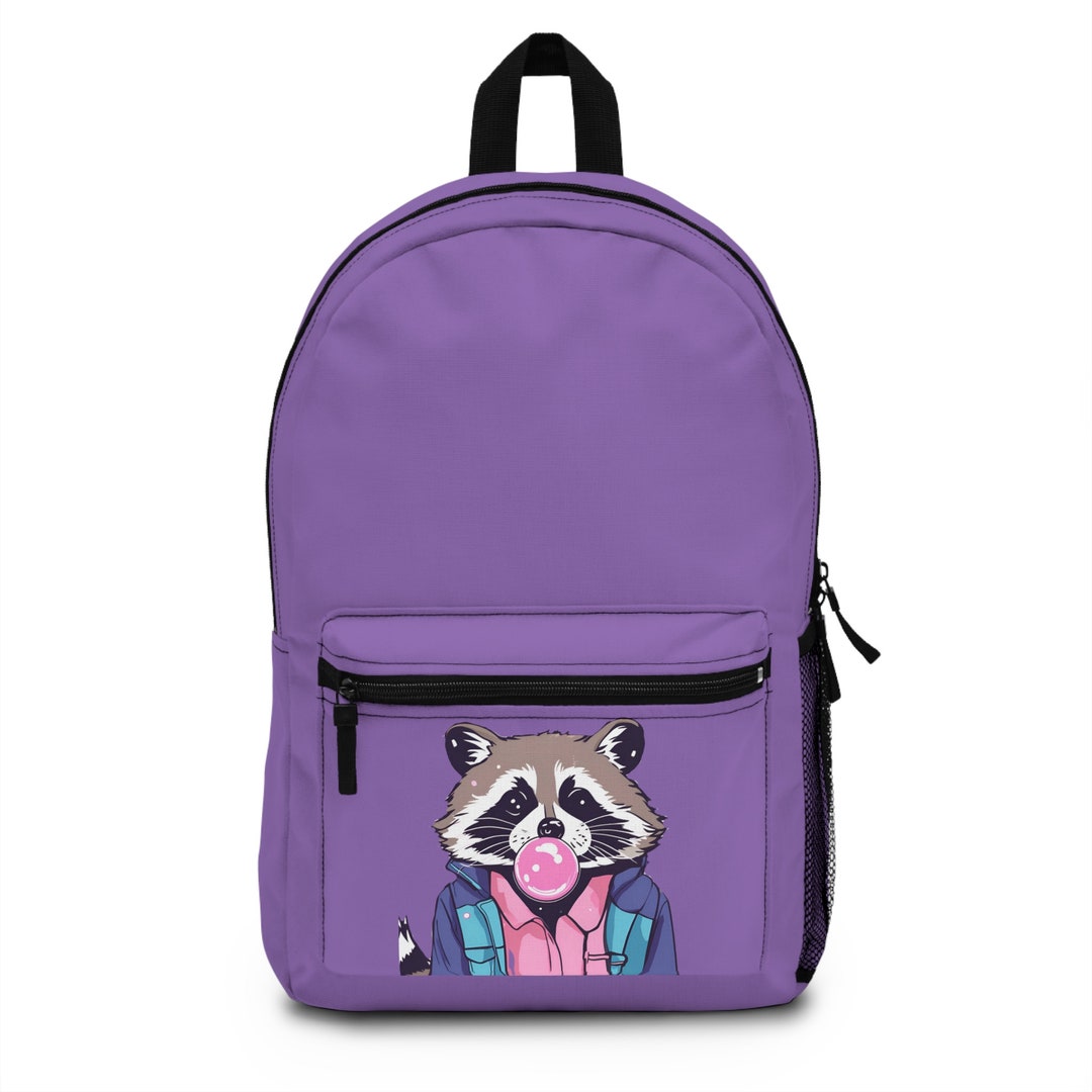 Bubble Gum Bandit: Raccoon Backpack Design Gift - Etsy