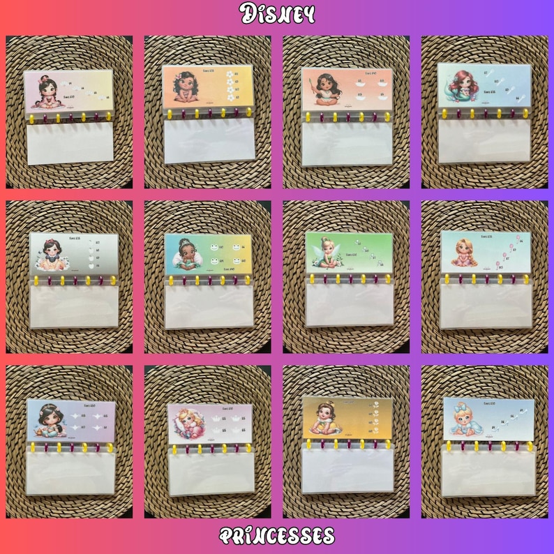Disney Inspired Princess A6 Envelope Savings Challenge - Etsy