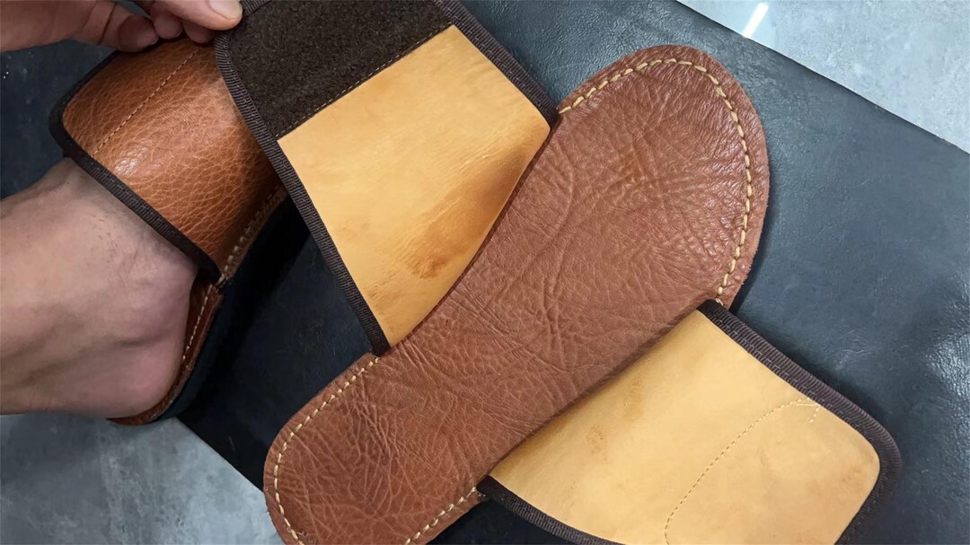 Bison Leather Hand-made Mechanical Slippers - Etsy