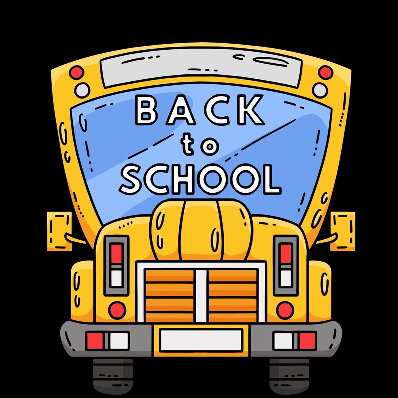 School Bus Cliparts, Yellow Bus Clipart, Back to School Watercolor ...