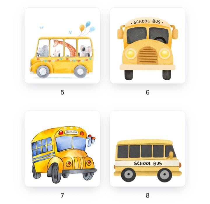 School Bus Cliparts, Yellow Bus Clipart, Back to School Watercolor ...