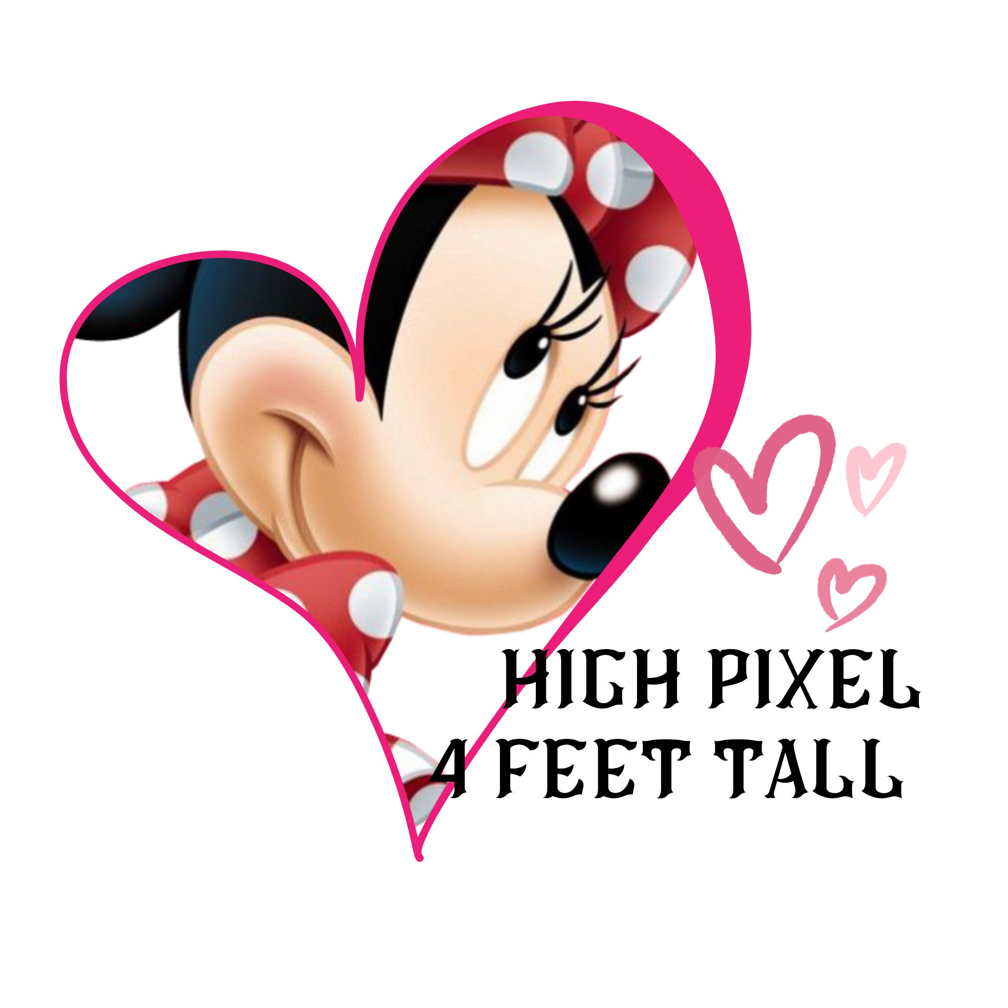 Minnie Mouse Stand up Prop, Big Decor Clipart, Lawn Sign, Birthday ...