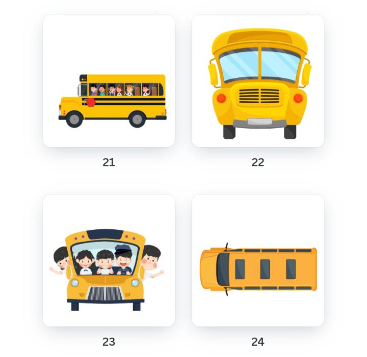 School Bus Cliparts, Yellow Bus Clipart, Back to School Watercolor ...