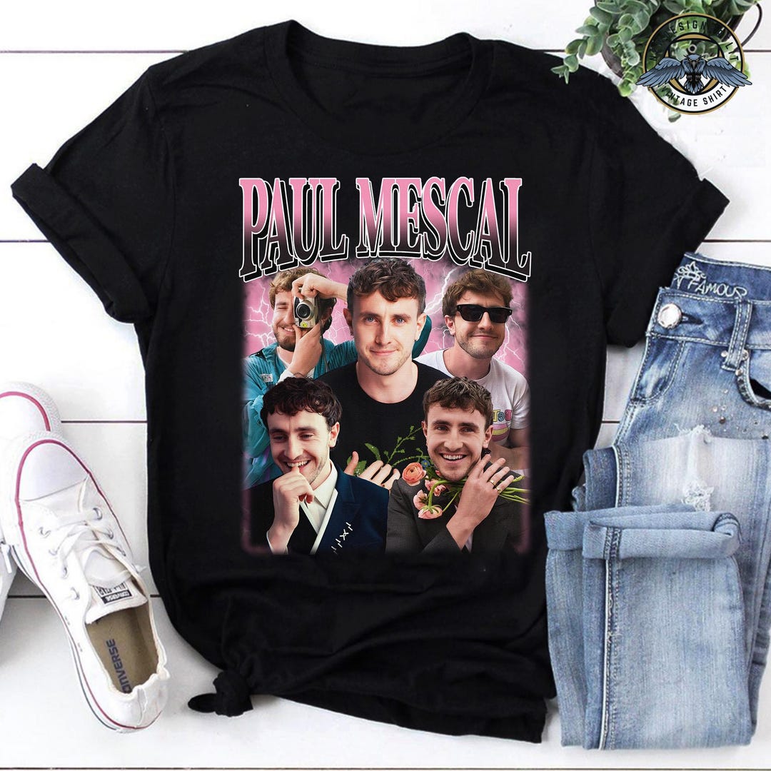 Paul Mescal Bootleg Vintage T-shirt, Paul Colm Michael Mescal, Irish ...