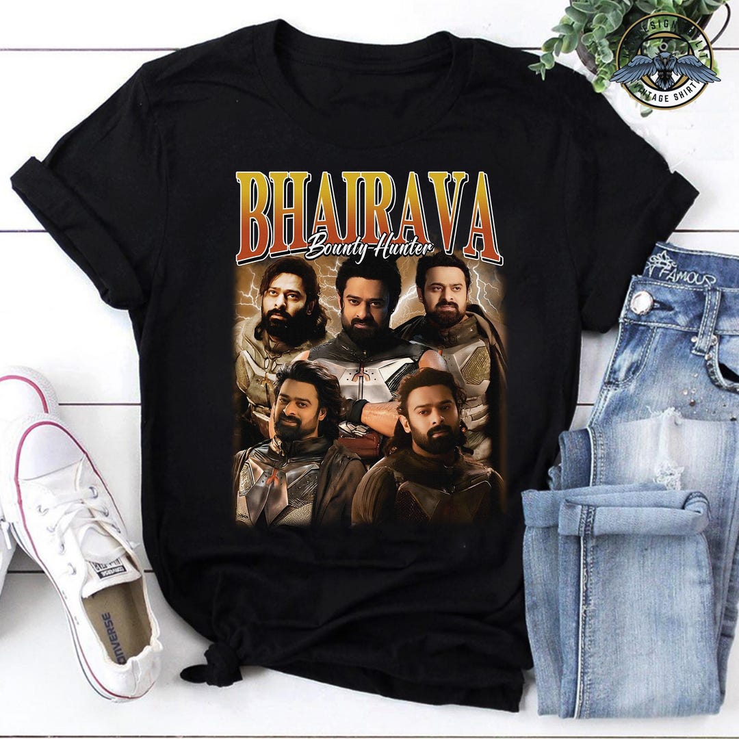Bhairava Prabhas Bootleg Vintage T Shirt, Telugu Cinema Shirt, Science ...