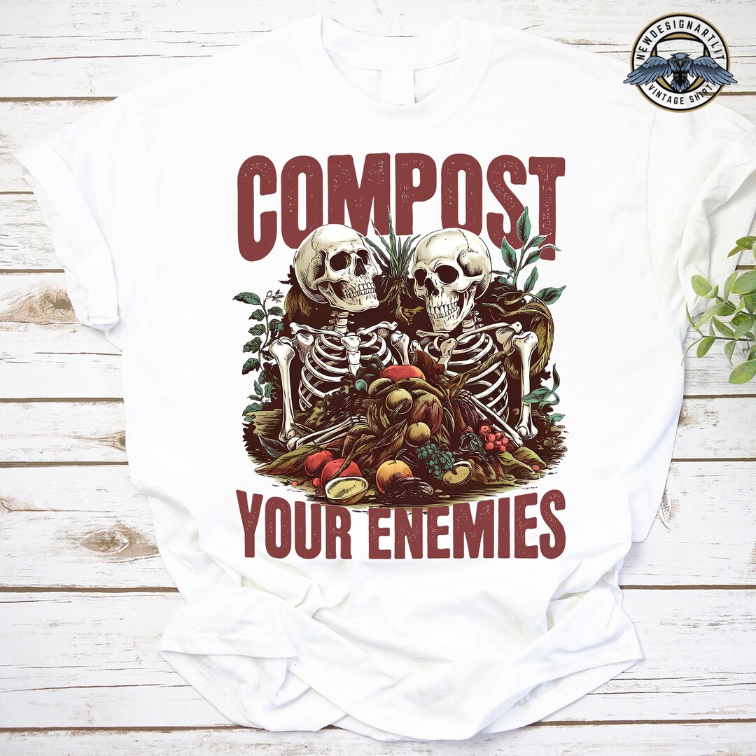 Compost Your Enemies Retro T-shirt, Whimsigoth Shirt, Halloween Lover ...