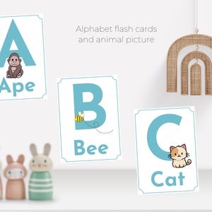 Alphabet Flash Cards, Preschool Children First Words, Children's ...