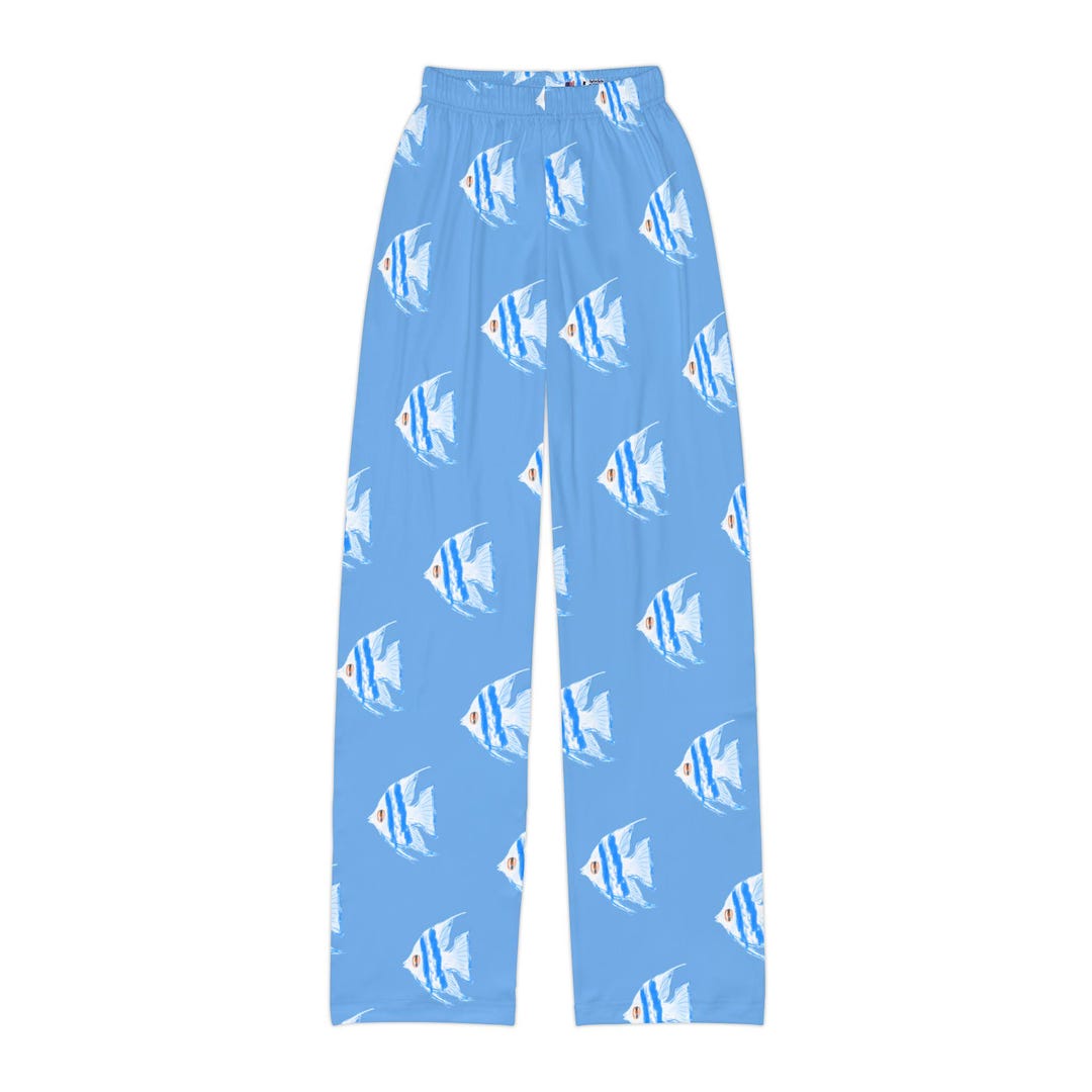 Angelfish Sketch Kids Lounge Pants, Children's Pajama Bottoms, Ocean ...