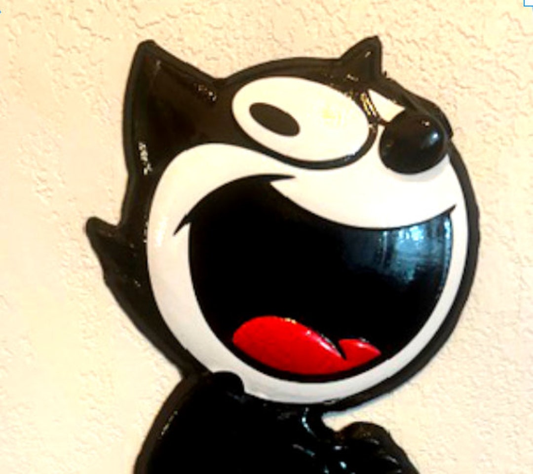 Laffin Felix Sign 10x15 Wood Sign Man Cave Garage Felix the Cat - Etsy