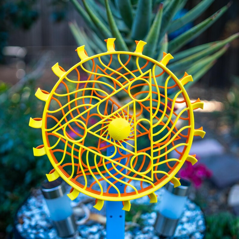 Wind Spinner Kinetic Sculpture Yard Art Windmill Ornament - Etsy