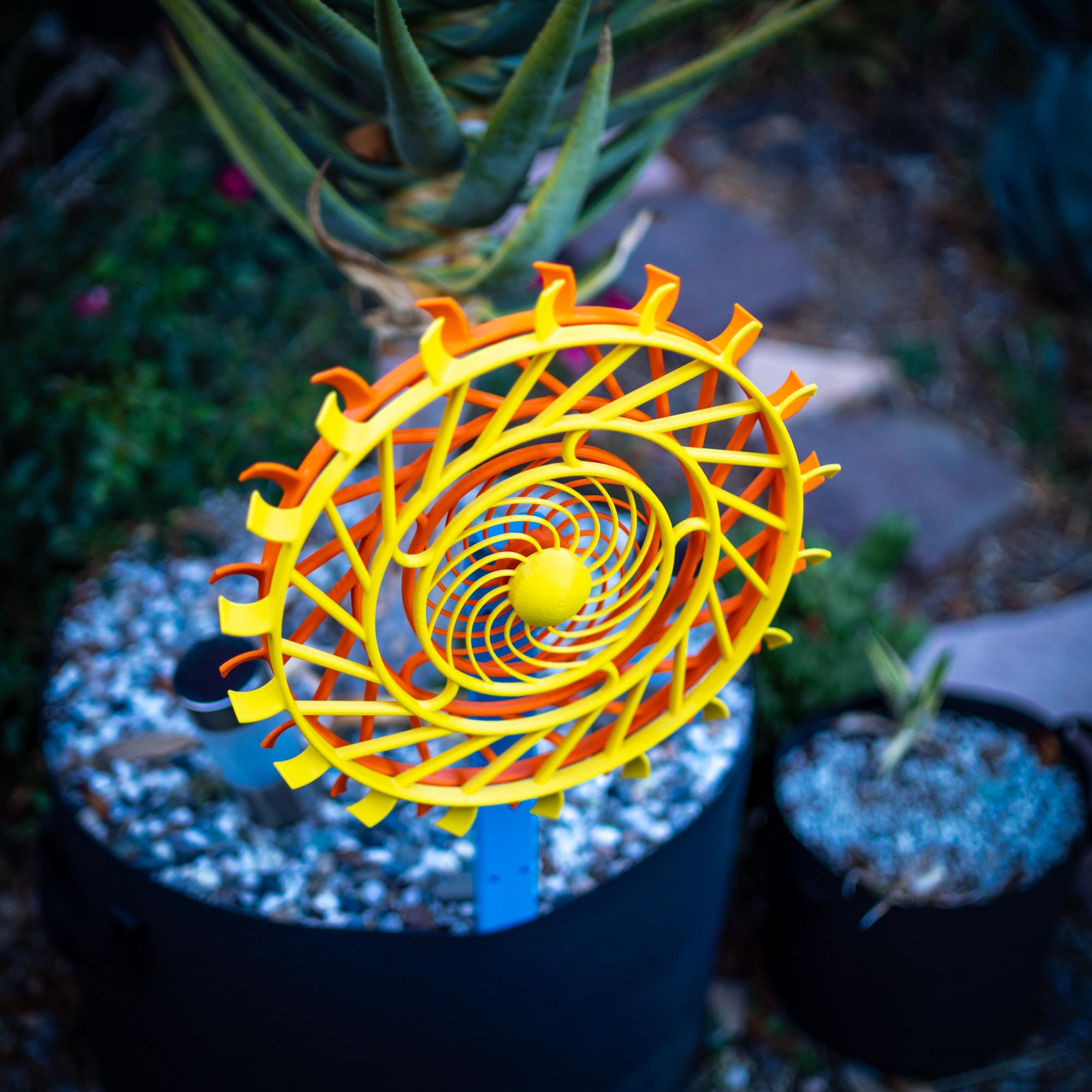 Wind Spinner Kinetic Sculpture Yard Art Windmill Ornament - Etsy