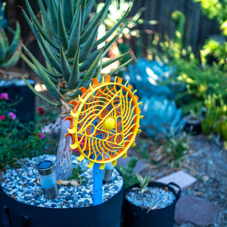 Wind Spinner Kinetic Sculpture Yard Art Windmill Ornament - Etsy