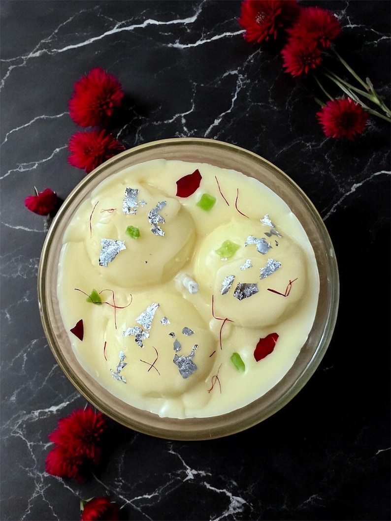 Rasmalai Candle 1 Bowl: Vanilla Scented Indian Mithai, Diwali Gift, USA ...