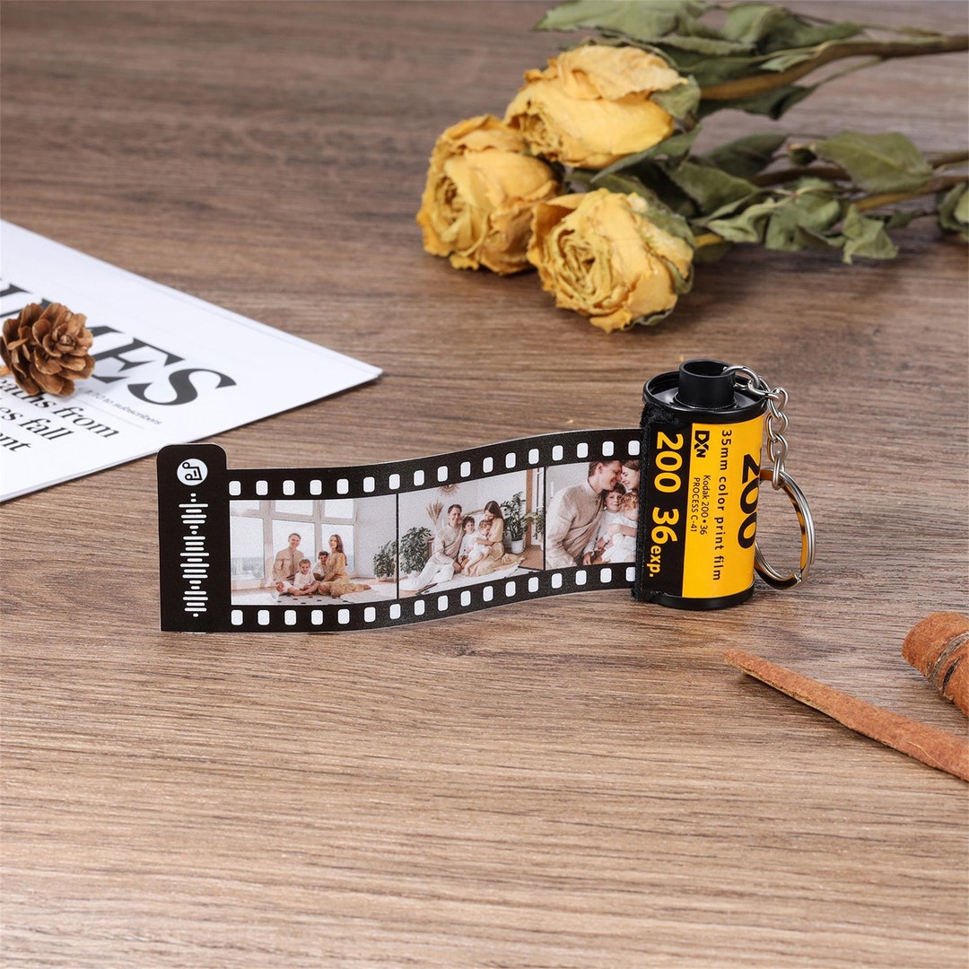 5-15 Personalized Photos Film Roll Keychain,memory Film Keychain,camera ...