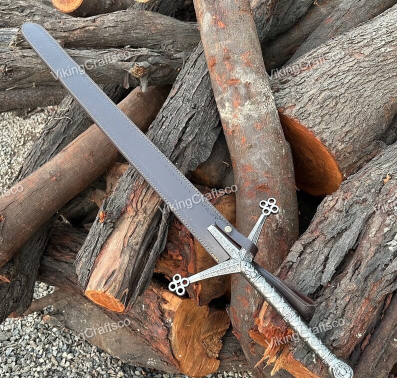Handmade Scottish Claymore Sword Highland Claymore Medieval Sword ...