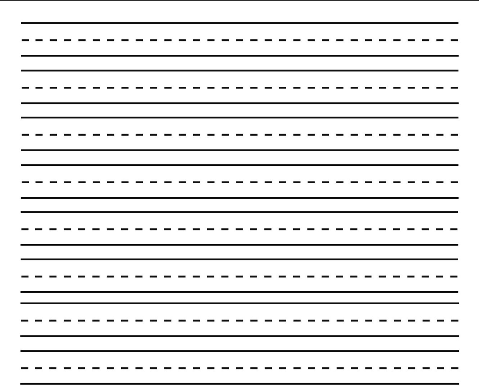 Handwriting Practice Sheets With Lines - Etsy