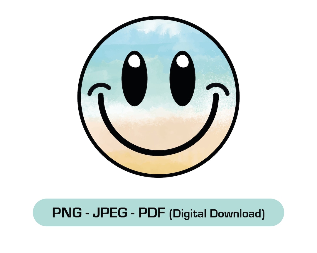 Summer Joy PNG, Cheerful Summer Smile PNG, Sunny Smile PDF, Beach Smile ...