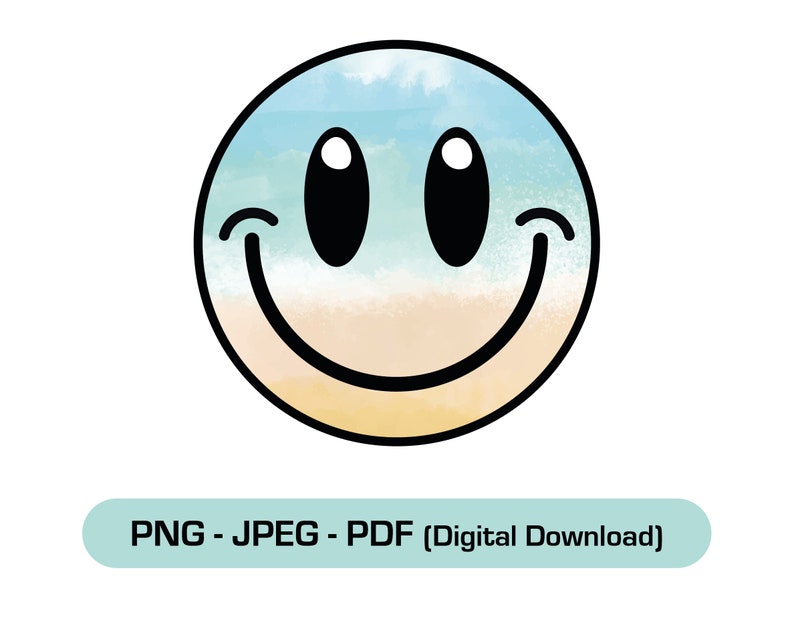 Summer Joy PNG, Cheerful Summer Smile PNG, Sunny Smile PDF, Beach Smile ...
