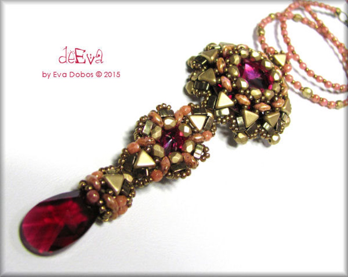 Bead Pattern / Tutorial / Instruction NY 226 Ambaron Pendant With ...