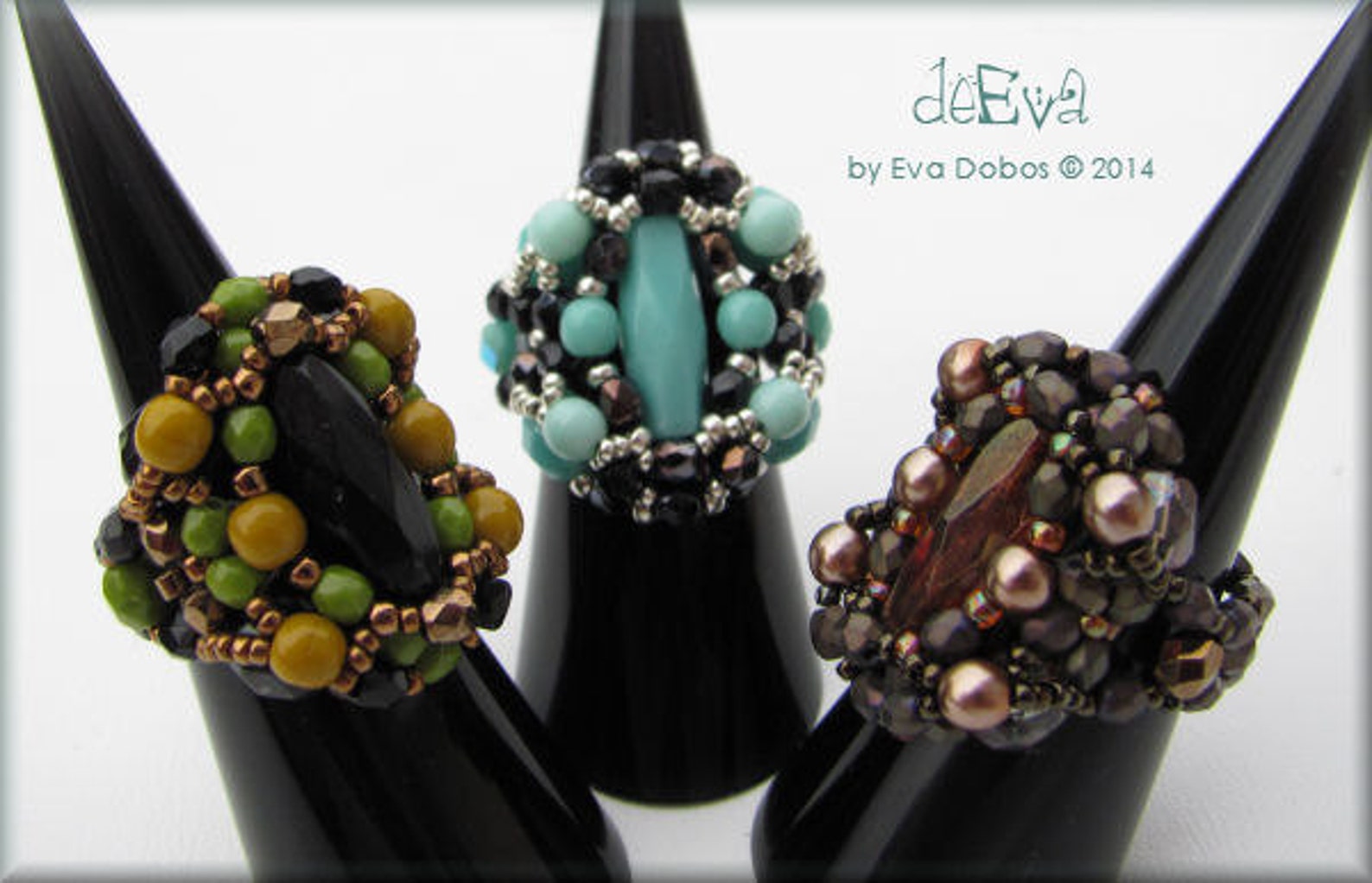 Bead Pattern / Tutorial / Instruction - GY 138 - RAUKO - Ring With ...