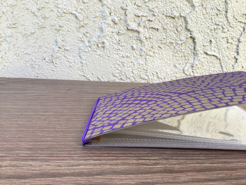 Mini Photo Album: Gold Mosaic Tiles, Eggplant Paper (holds 12 Photos ...