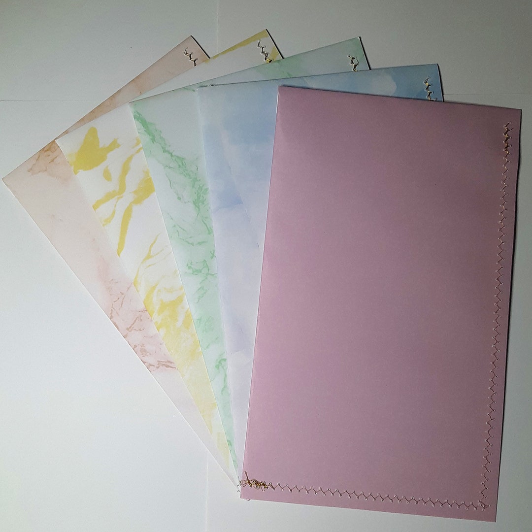 Large Paper Mailing Envelopes - Marble - Pastel - Etsy