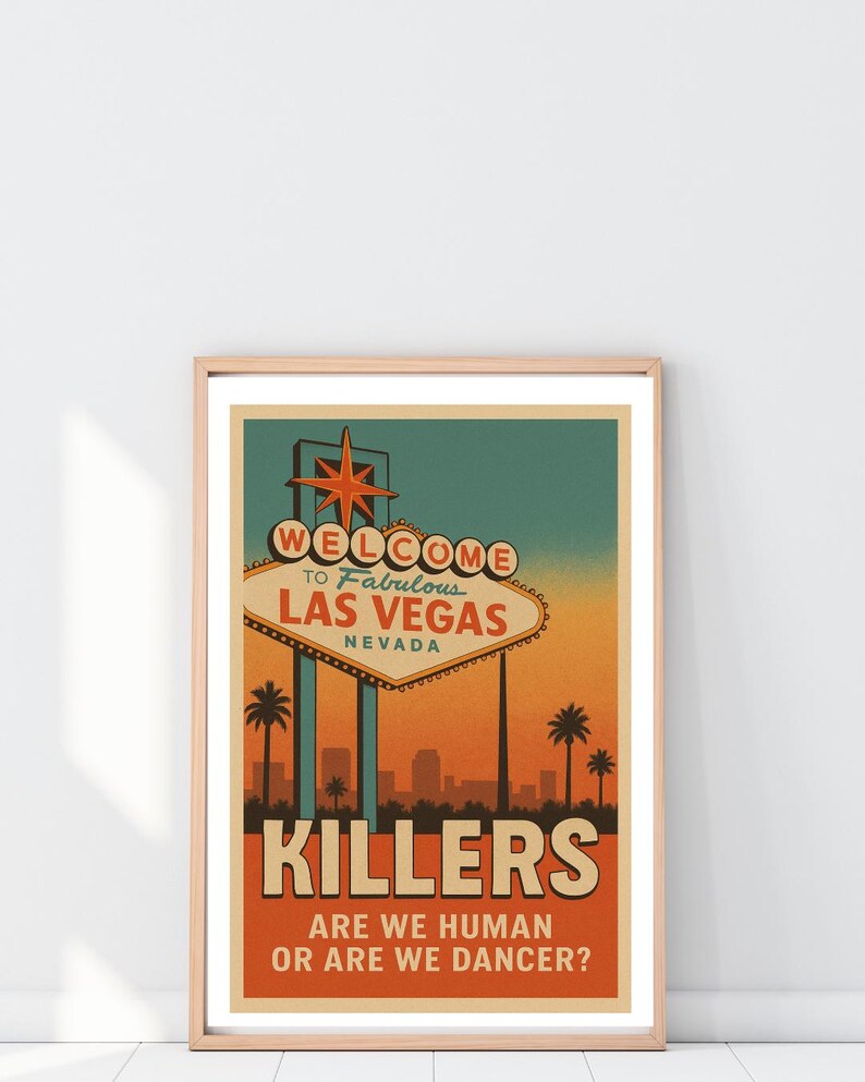 A3 the Killers "human" Las Vegas Print - Etsy
