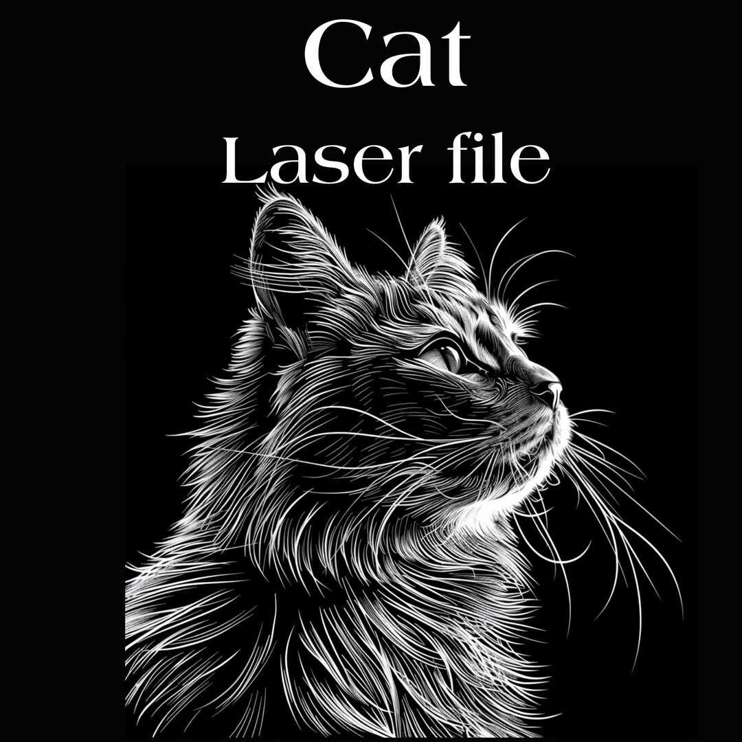 Cat Animal Laser Engraving SVG Files for Every Enrgaving Laser for ...