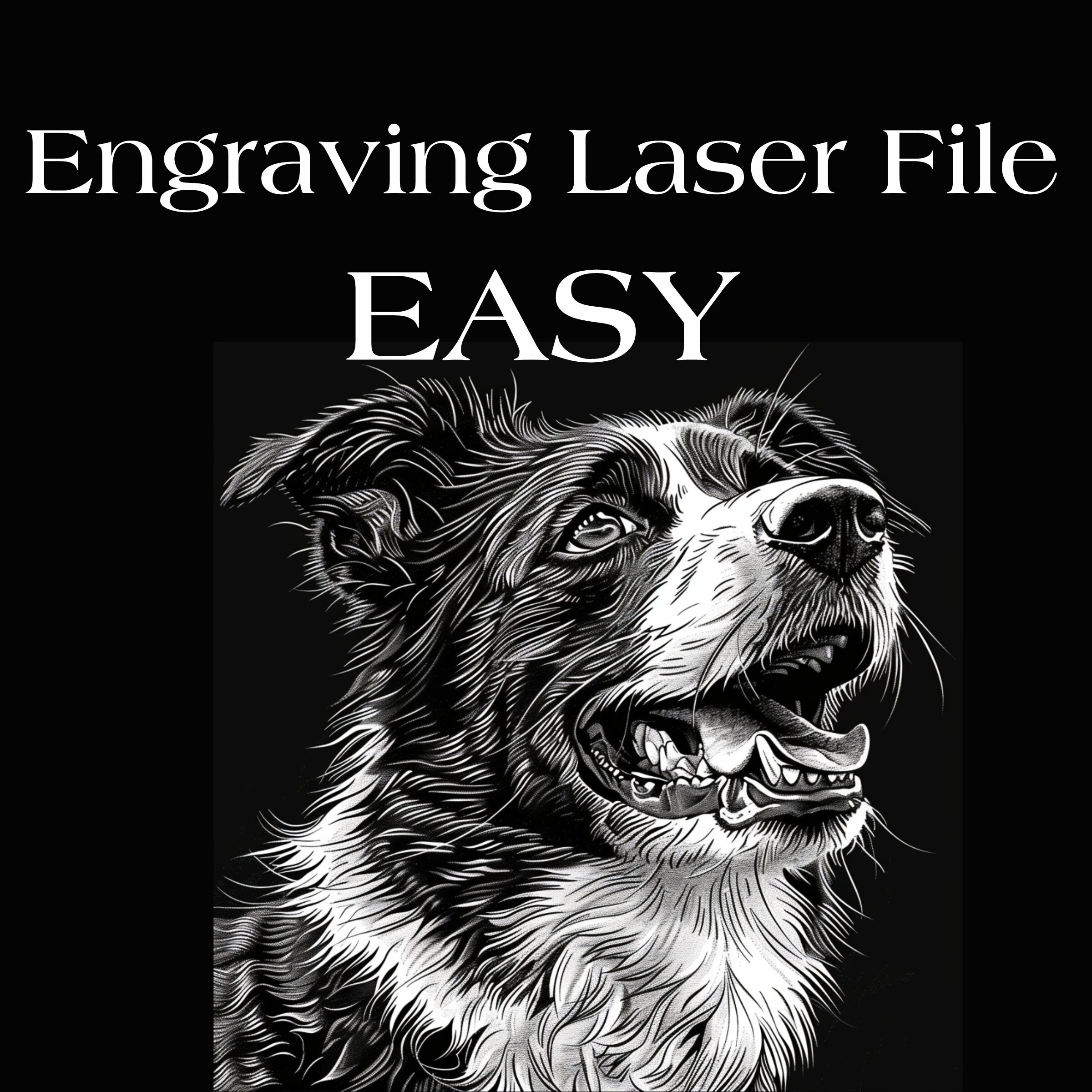 Happy Dog Laser Engraving Animal SVG Files for Every Enrgaving Laser ...