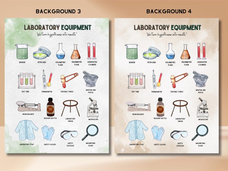 Printable Laboratory Equipment Poster | Educational Science Classroom ...