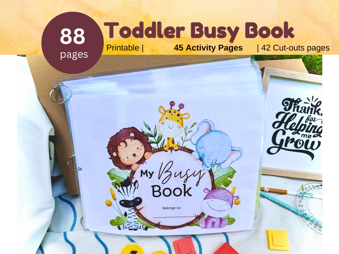 Printable Busy Books, Toddler Learning Bundle, Preschool Activities ...