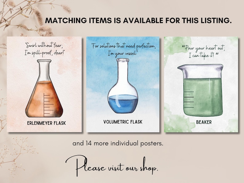 Printable Laboratory Equipment Poster Educational Science Classroom ...