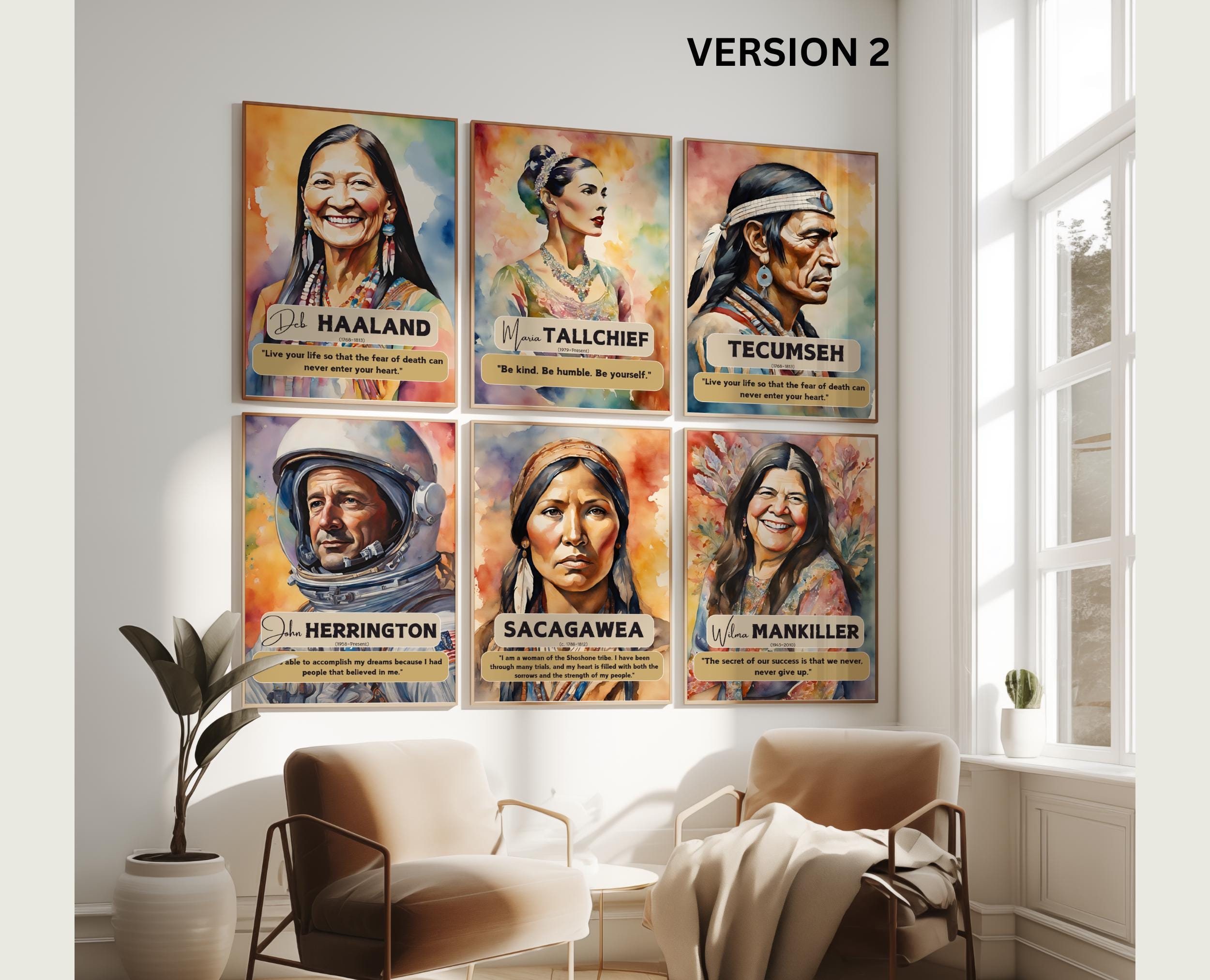 Famous Native Americans Printable Posters, National Native American ...