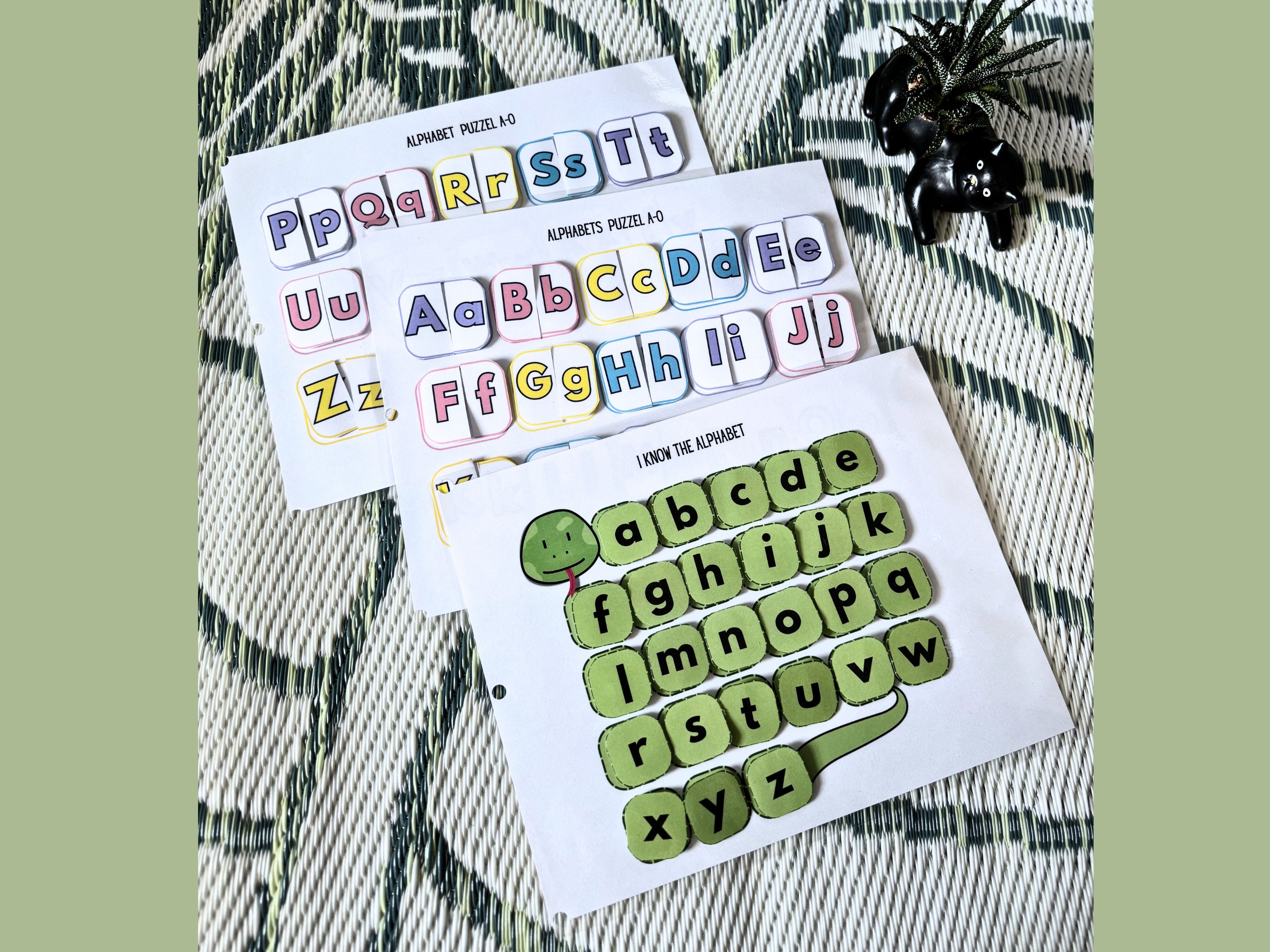 Snake Letter Matching Printable, Uppercase Lowercase Letter Matching ...