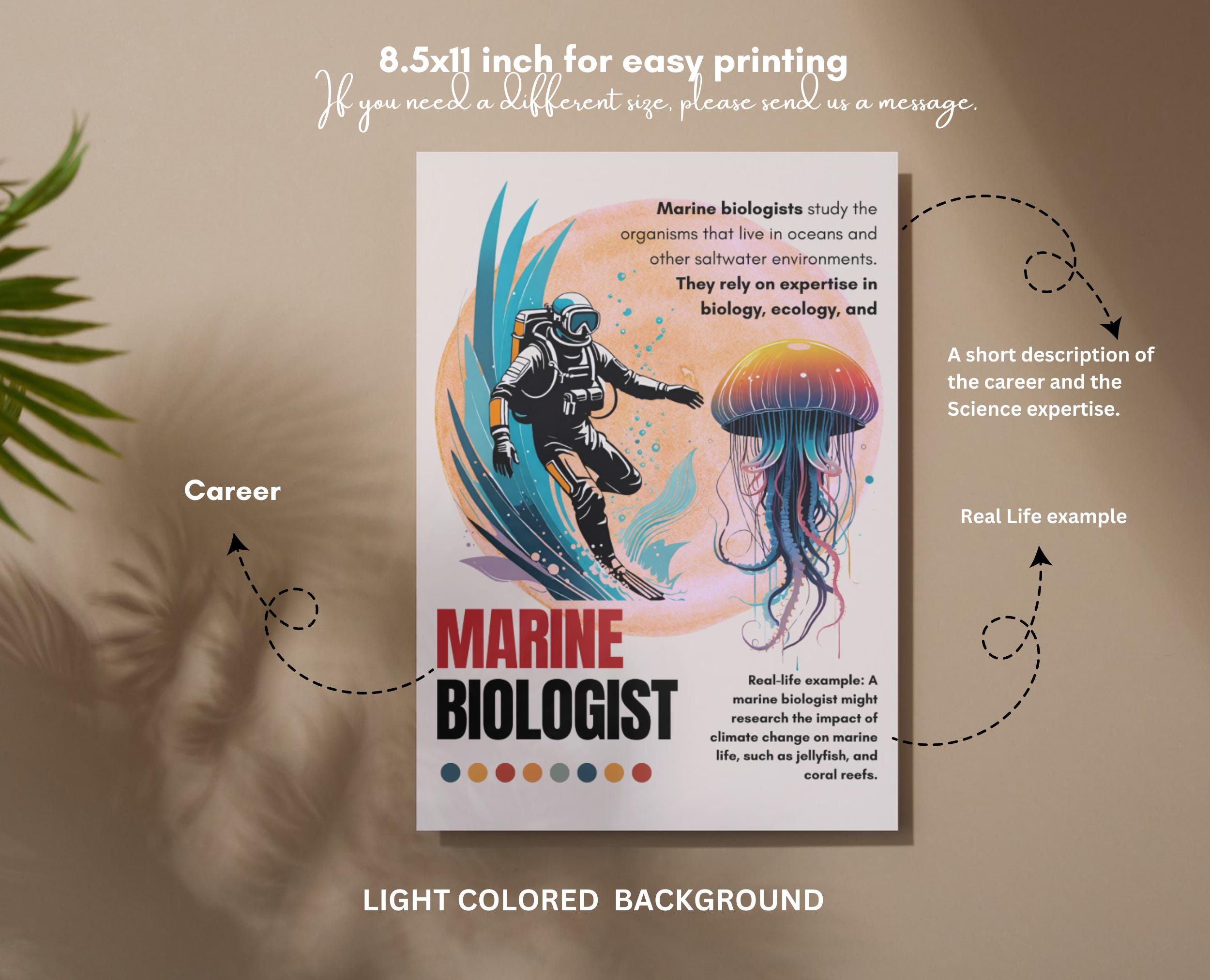 Set of 15 Printable STEM STEAM Science Career Posters for Classroom ...