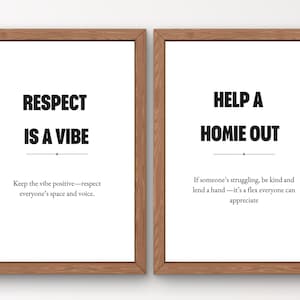 Minimalist Set of 8 Printable Funny Classroom Rules Posters for ...