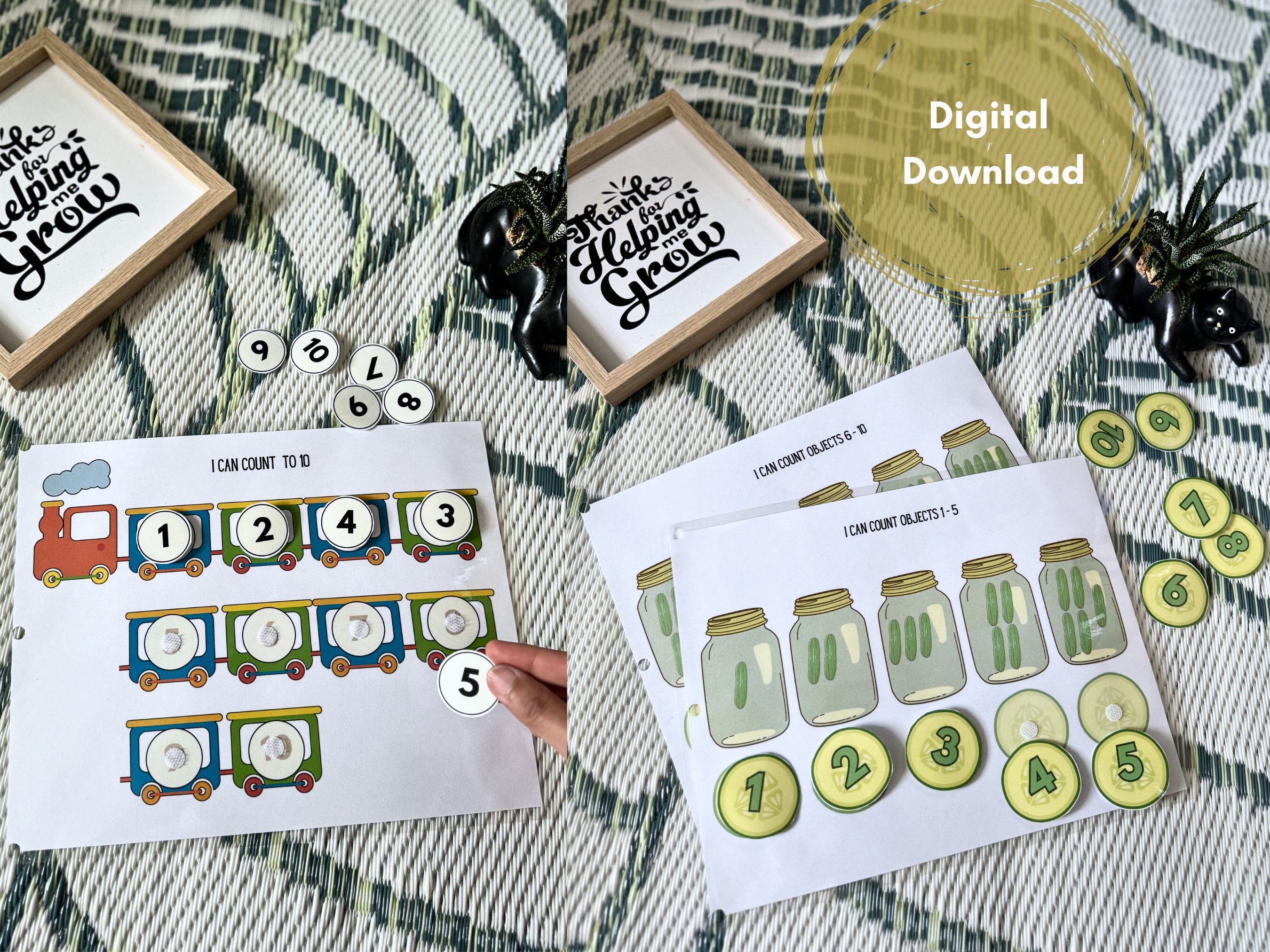 Printable Busy Book, Counting Matching Sorting Numbers Activity ...