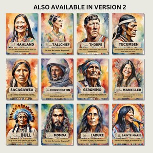 Famous Native Americans Printable Posters, National Native American ...