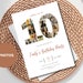 10th Birthday Invitation With Number Photo Collage - Editable and ...