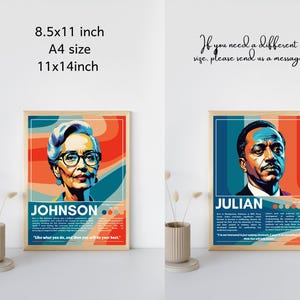 Set of 10 Printable Famous Black STEM Scientist Posters - Retro Themed ...