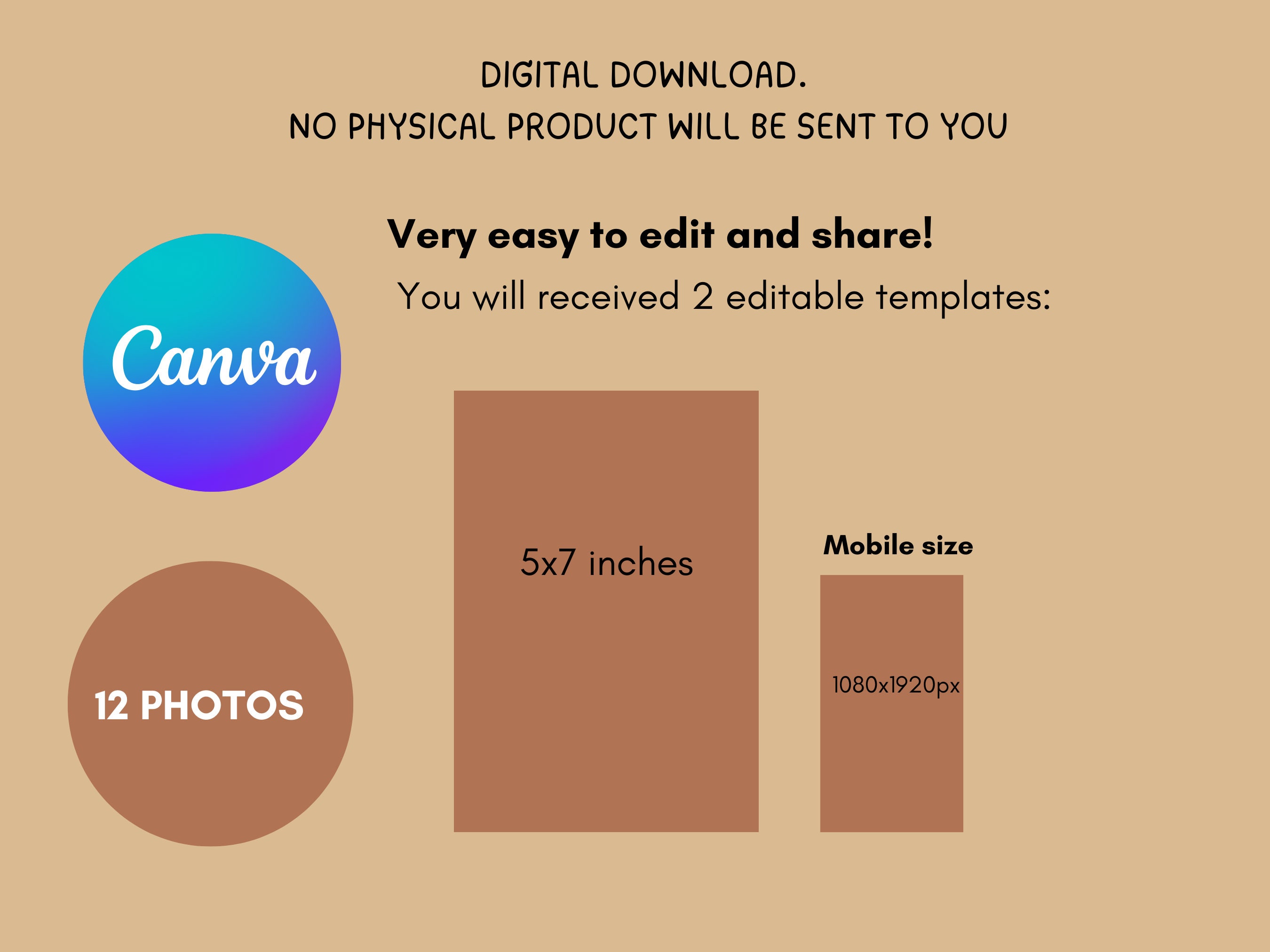 Minimalist 6th Birthday Invitation With Photo Collage Number, Canva ...