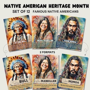 Famous Native Americans Printable Posters, National Native American ...