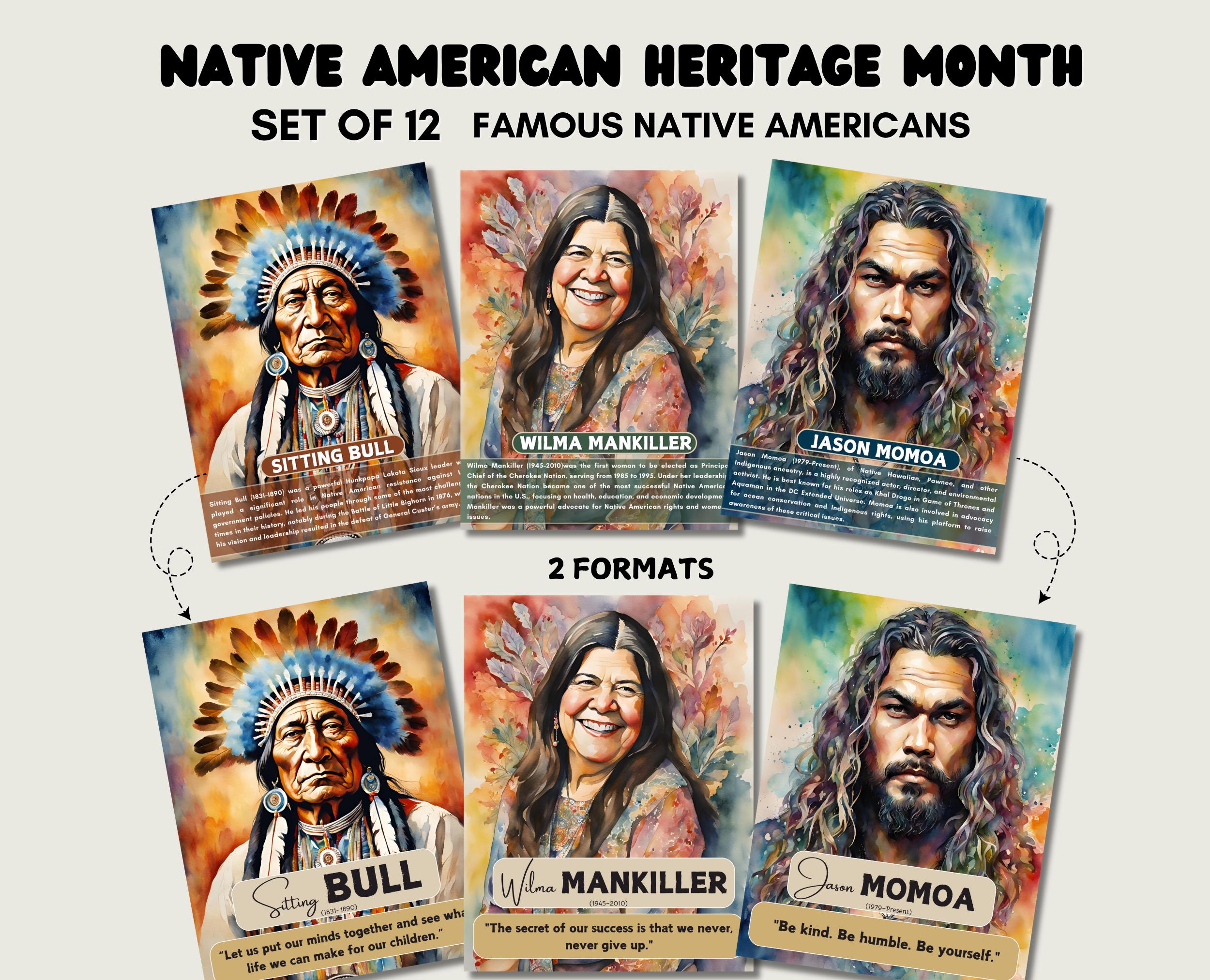 Famous Native Americans Printable Posters, National Native American ...