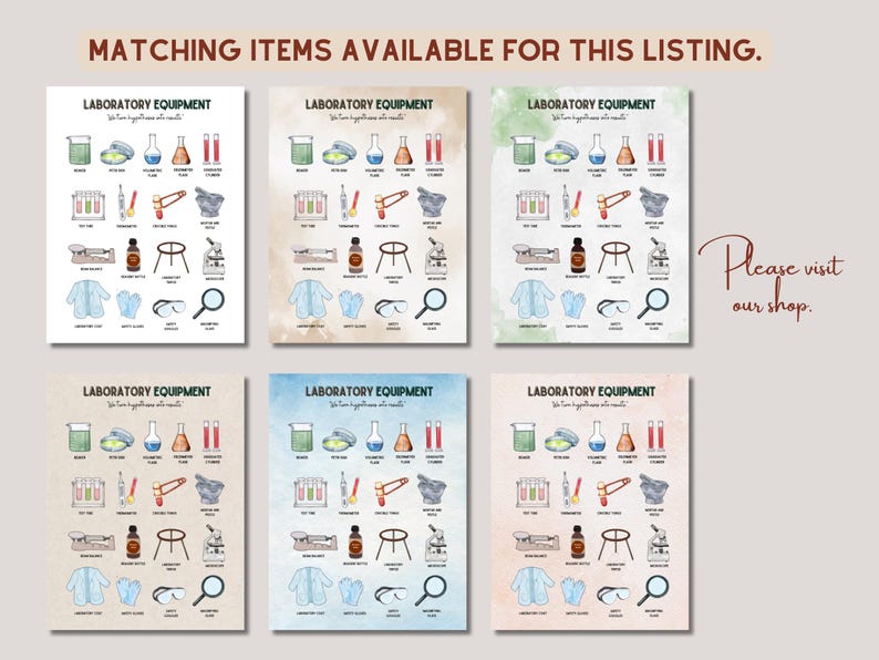 17 Printable Lab Apparatus Equipment Poster With Catchy Function ...
