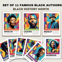 Famous Black Authors Printable Posters | 10 Inspiration Black Author ...