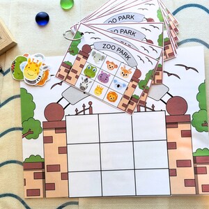 Toddler Busy Book Animal Pattern Activity, Printable Animal Matching ...