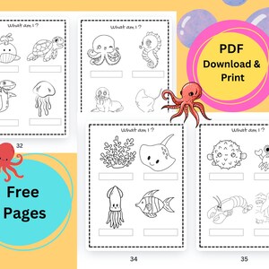 37 Printable Coloring Pages Sea Creatures Kids Under the Sea Coloring ...