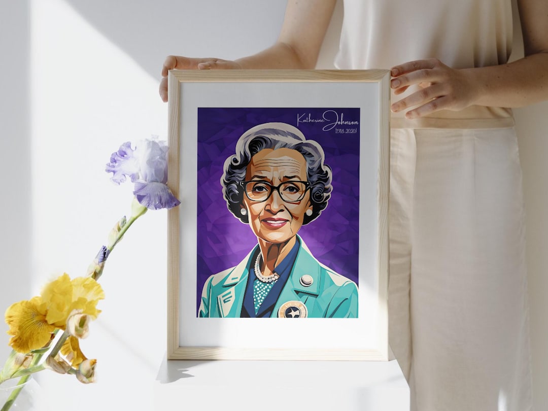 Katherine Johnson Printable Poster, Inspirational African American ...